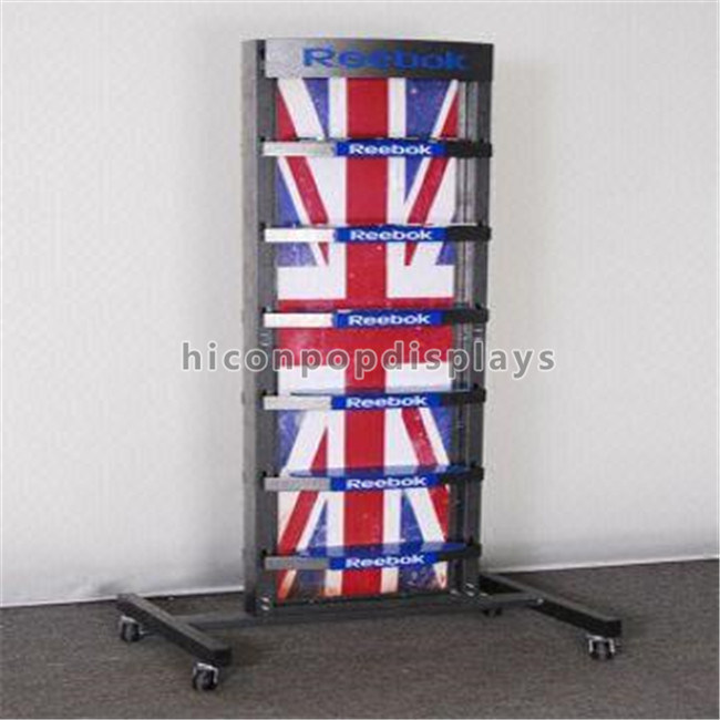 Metal Retail Store Fixtures 4 Caster Functional Sports Gear Outdoor ...