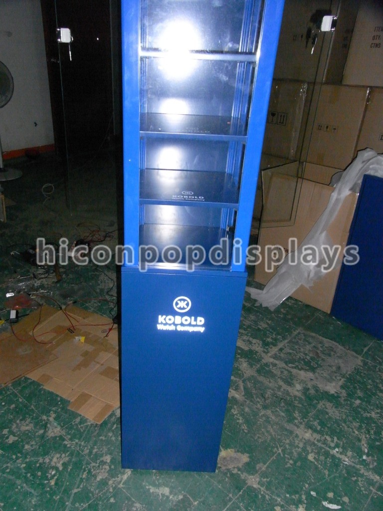 Waterproof Flooring Steel Display Stands Merchandisng Watches