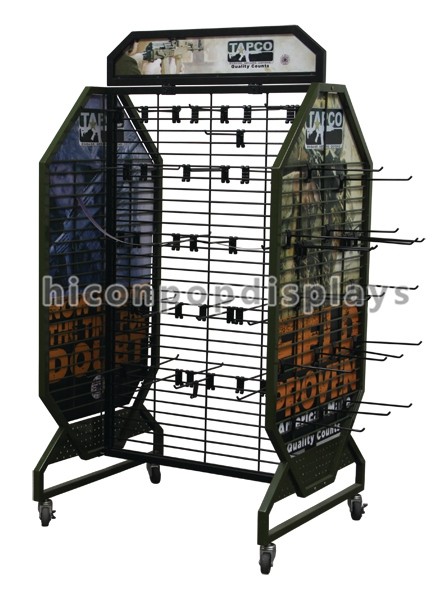 Stores Movable Flooring Display Stands Spool Valve Merchandising