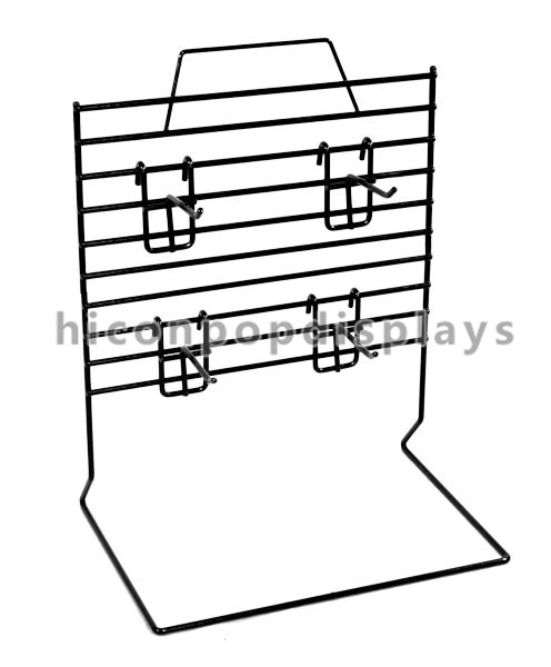 Wire Counter Display Racks / Hanging Display Shelf Powder Coated