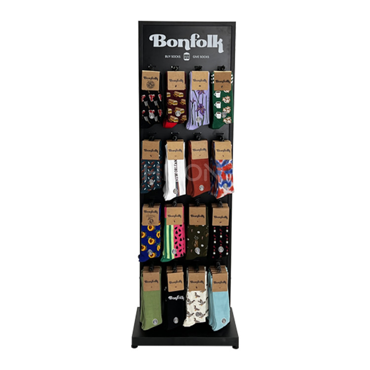 Creative Sock Display Ideas 2-way Free Standing Retail Sock Display Rack