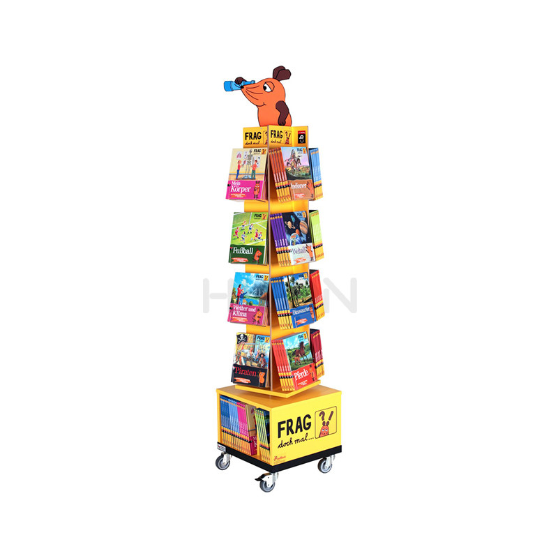Creative Spinner Display Rack Floor Cookbook Comic Book Display Stands