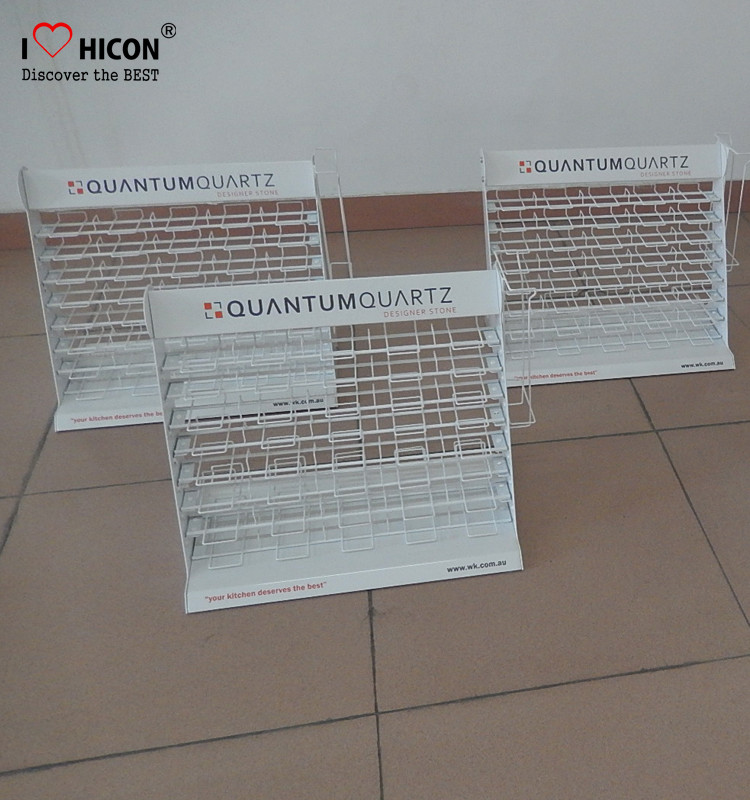 Metal Wire Showroom Tile Display Racks Countertop Marble Tile Display ...